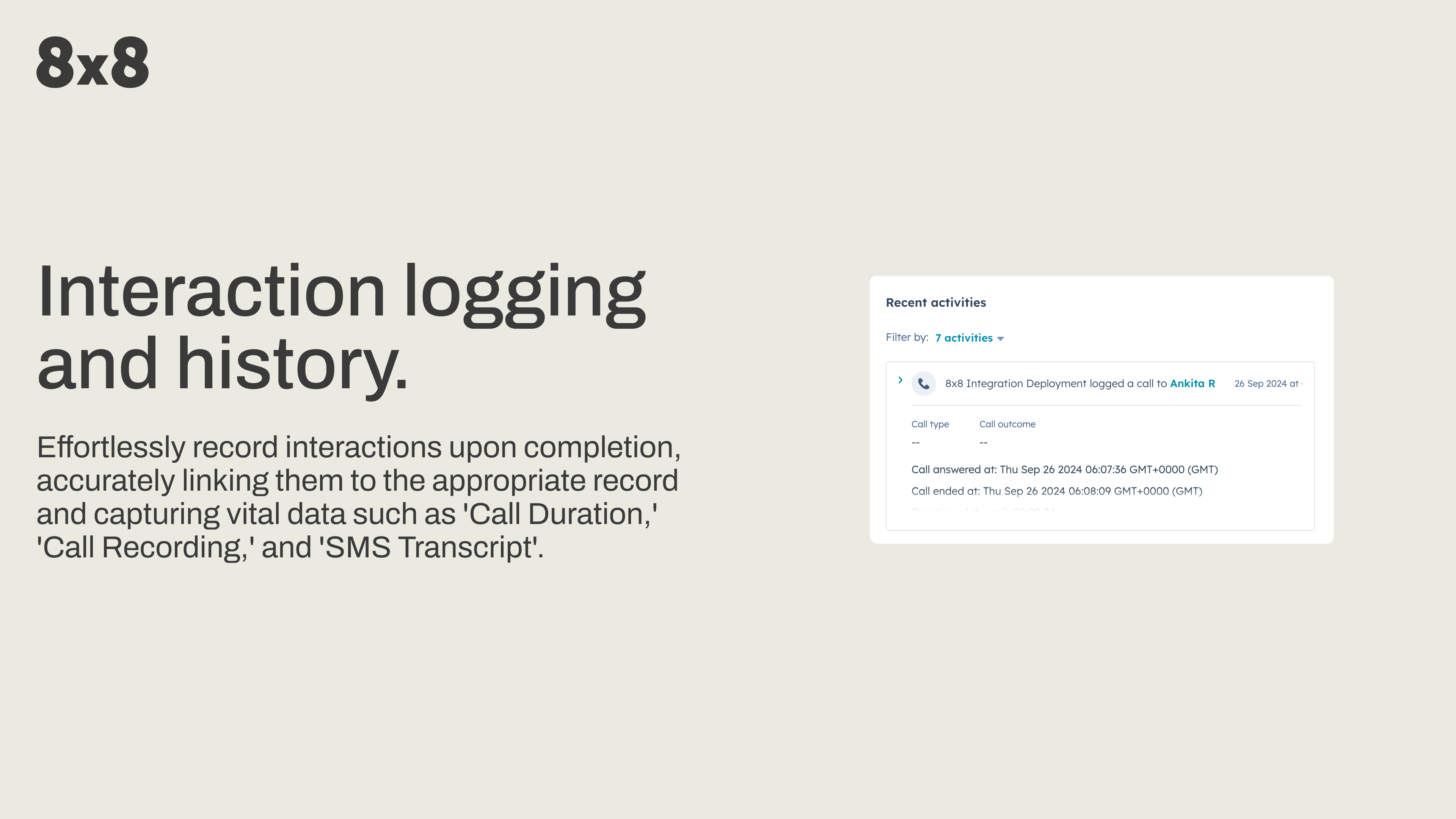 8x8 for HubSpot HubSpot Integration | Connect Them Today
